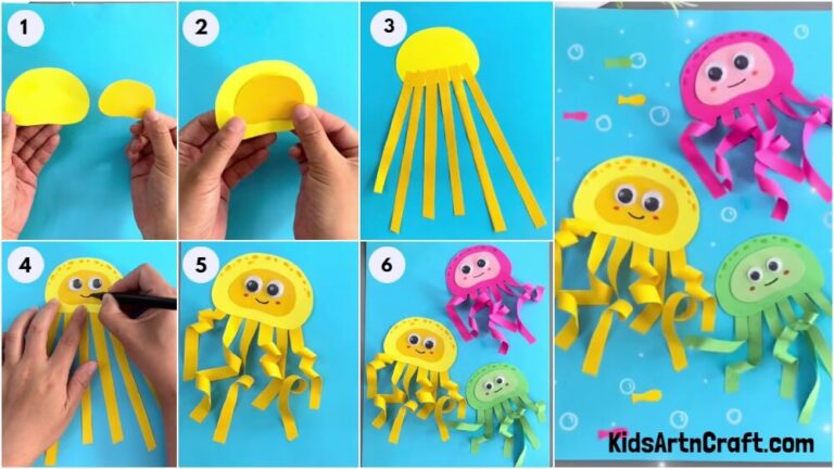 How to make Paper Octopus Craft For Kids - Kids Art & Craft