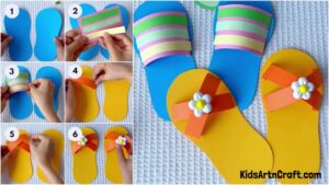 How to Make Paper Slippers Step-by-Step Tutorial for kids - Kids Art ...