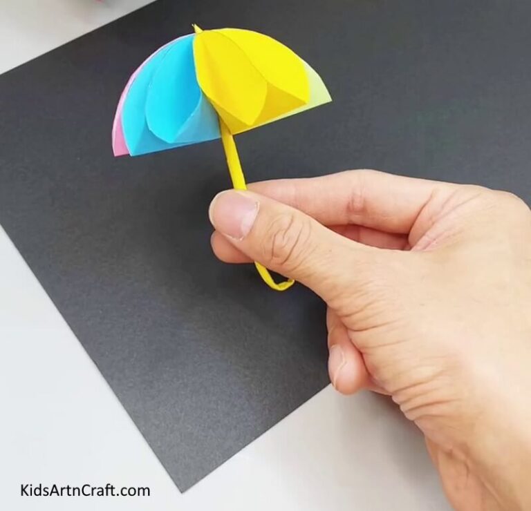 How to Make Paper Umbrella For Kids - Kids Art & Craft