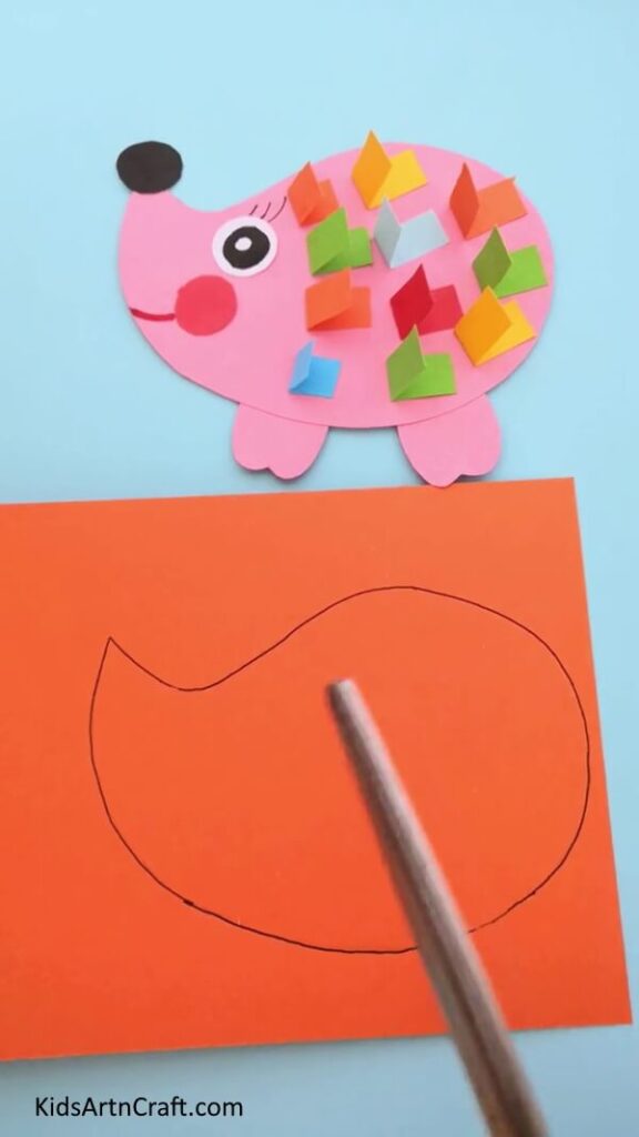 How To Make Paper Hedgehog Craft For Kids - Kids Art & Craft