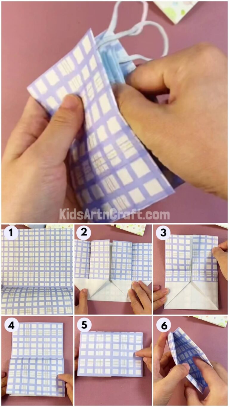 Make a Handy Paper Origami Pouch For Kids - Kids Art & Craft