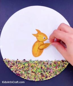 Autumn Leaf Squirrel Craft Tutorial For Beginners - Kids Art & Craft