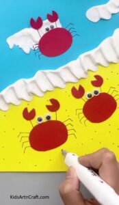 Paper Crab Craft On The Beach For Kids - Kids Art & Craft