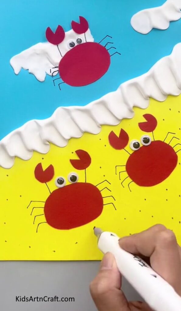 Paper Crab Craft On The Beach For Kids - Kids Art & Craft