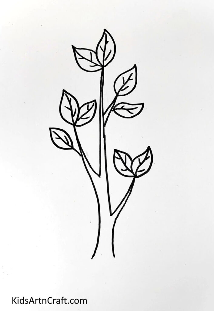 Planting a Tree Easy Drawing For Environment Day - Kids Art & Craft