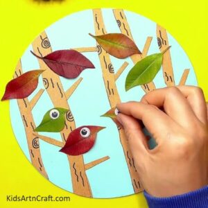 Pretty Birds Singing Leaf Craft Tutorial For Kids - Kids Art & Craft