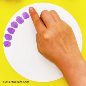 Pretty Peacock Finger Impression Painting Idea For Kids - Kids Art & Craft