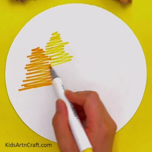 Pretty Tree Landscape Sketchpen Painting Art Idea For Kids - Kids Art ...