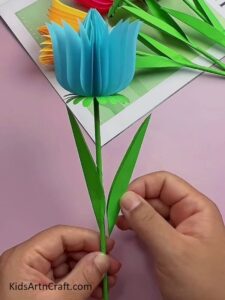 Pretty Tulip Flower Easy Craft Tutorial For Kids - Kids Art & Craft