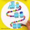 Rainbow Train Artwork Craft Tutorial For Kids - Kids Art & Craft