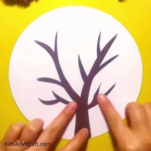 Realistic Tree Craft Using Fall Leaves Step-by-step Tutorial - Kids Art ...