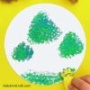 Realistic Tree Landscape Stamp Painting Using Fruit foam - Kids Art & Craft