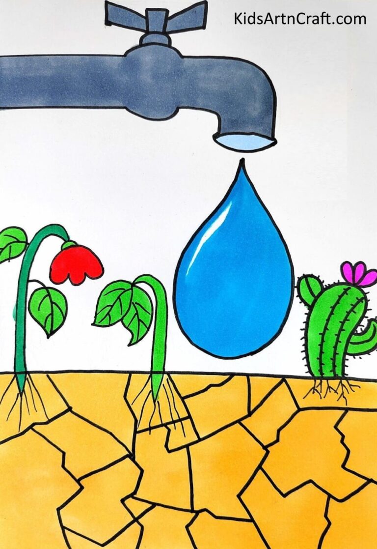 Easy Save Water Drawing For Kids - Kids Art & Craft