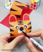 Simple Tiger Paper Craft Step by Step Tutorial - Kids Art & Craft
