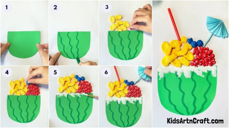 Summer Watermelon Drink Artwork For Kids - Kids Art & Craft