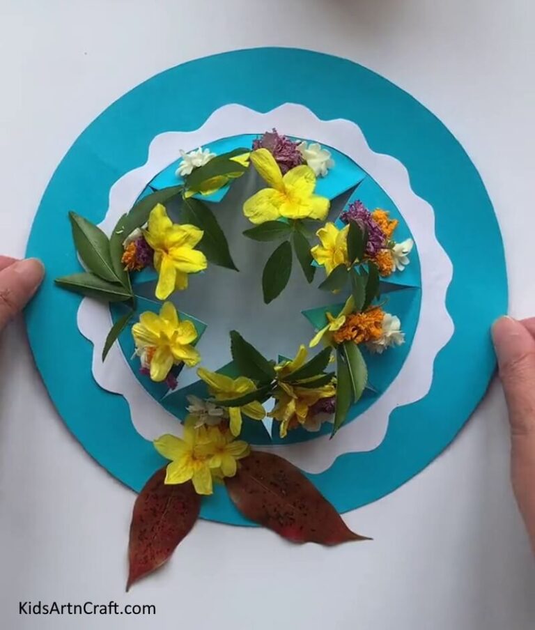 Paper & Flower Hat Craft for Kids - Step by Step Tutorial - Kids Art ...