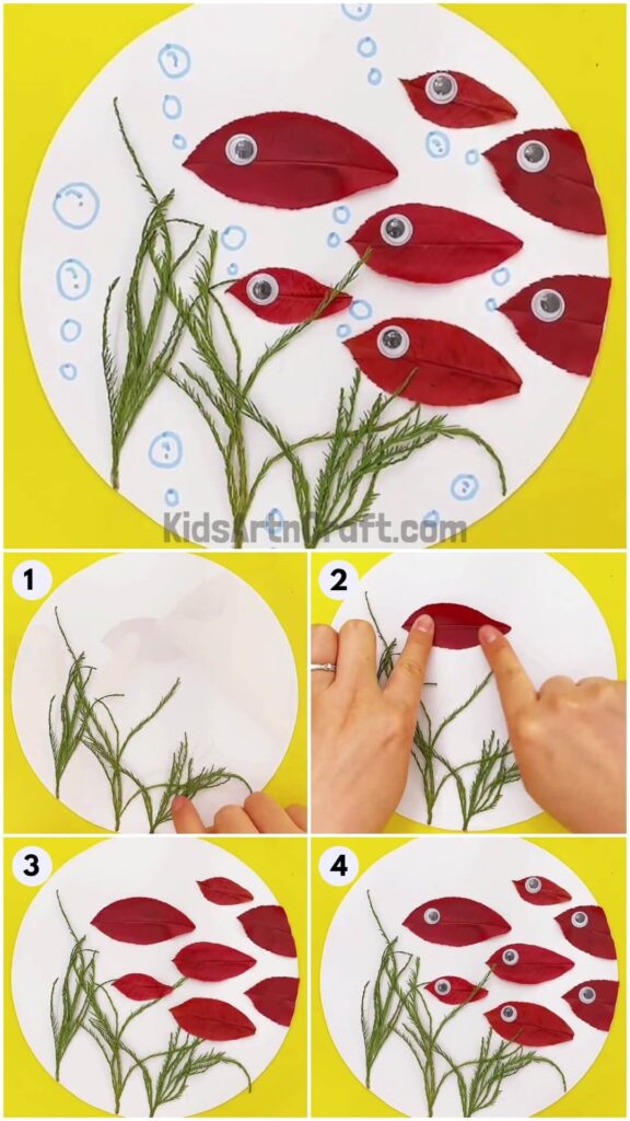 Underwater Fishes Fall Leaf Craft Tutorial For Beginners - Kids Art & Craft
