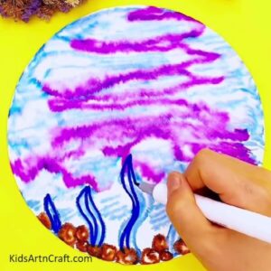 Underwater Starfish Drawing Creative Idea For Beginners - Kids Art & Craft