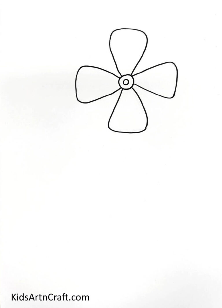 Windmill Drawing And Coloring Tutorial For Kids - Kids Art & Craft