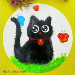 Adorable Cat Painting Tricks And Steps Tutorial For Kids - Kids Art & Craft