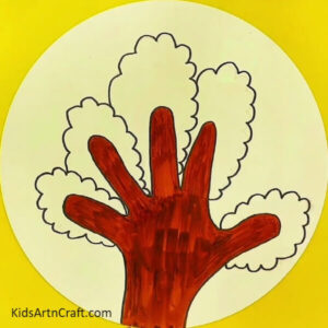 Amazing Tree Drawing From Hand Outline Step by Step Tutorial - Kids Art ...