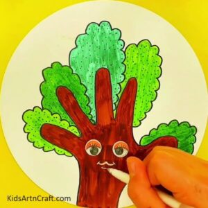 Amazing Tree Drawing From Hand Outline Step by Step Tutorial - Kids Art ...