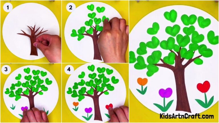 Love Tree Clay Craft Step-by-step Tutorial For Kids - Kids Art & Craft
