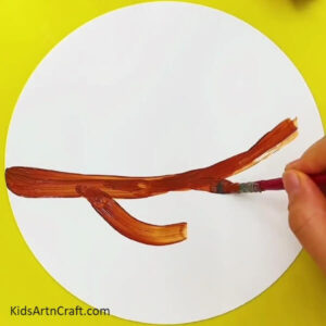 Birds Over Tree Branch Painting Step by Step Tutorial - Kids Art & Craft