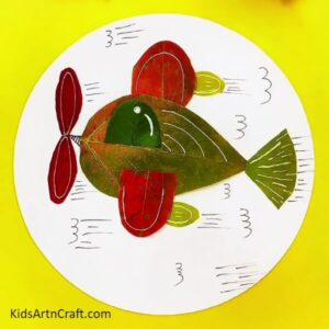 Creative Aeroplane Fall Leaves Craft For Beginners - Kids Art & Craft
