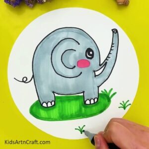 Adorable Elephant Hand Drawing Step by Step Tutorial - Kids Art & Craft