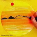 Amazing Sunset Landscape Scenery Drawing Tutorial For Kids - Kids Art ...