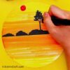 Amazing Sunset Landscape Scenery Drawing Tutorial For Kids - Kids Art ...