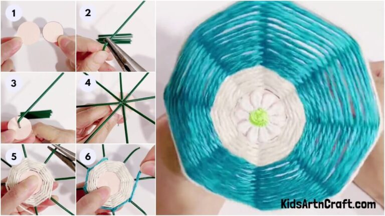 Beautiful Thread Weaving Umbrella Showpiece Craft Decoration For Kids ...