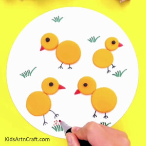 Clay Chicks Craft Step-by-step Tutorial For Beginners - Kids Art & Craft