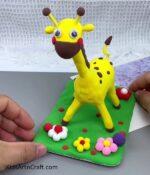 Clay Giraffe 3D Model Craft Project For Beginners - Kids Art & Craft