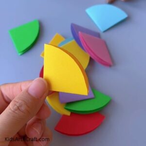 Colorful Paper Quarters Making Step by Step Instructions For Kids ...