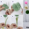 Tissue Paper Flowers - Kids Art & Craft