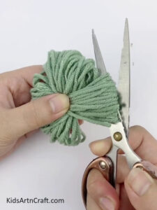 Colorful Thread Pom Pom Flowers Craft Making Tutorial For Kids - Kids ...