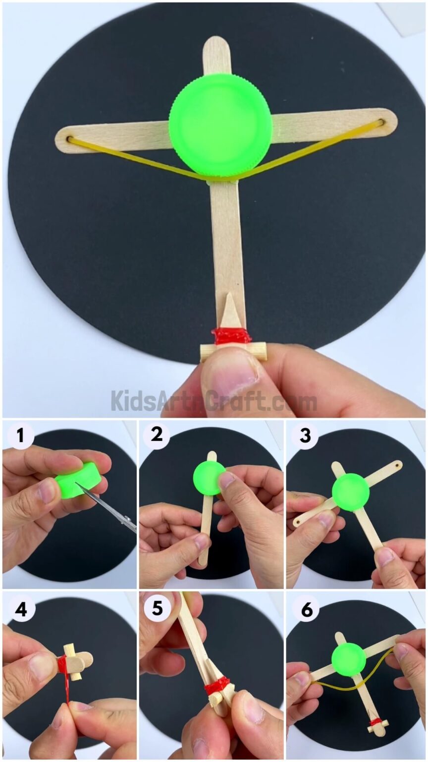 Creative Popsicle Sticks Archery Toy Craft Making Idea For Beginners ...