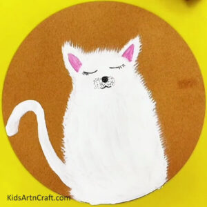 Cute Cat Easy Step By Step Artwork Painting Tutorial - Kids Art & Craft