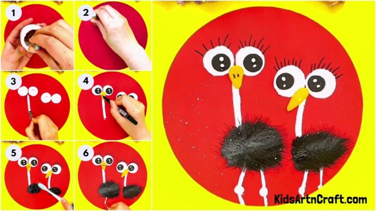 Cute Ostrich Painting Hacks for Kids - Kids Art & Craft