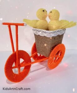 DIY Cardboard And Stick Cycle Centerpiece Home Decoration Craft For ...