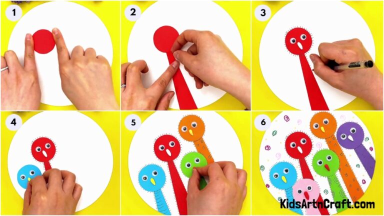 DIY Paper Ostrich Step-by-Step Craft Tutorial for Kids - Kids Art & Craft