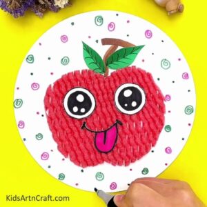 DIY Fruit Foam Net Apple Craft For Kids - Kids Art & Craft