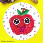 DIY Fruit Foam Net Apple Craft For Kids - Kids Art & Craft