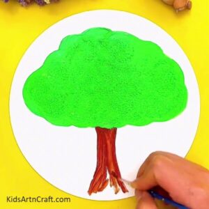 Easy Apple Tree Craft Using Paper Step-by-step Tutorial - Kids Art & Craft