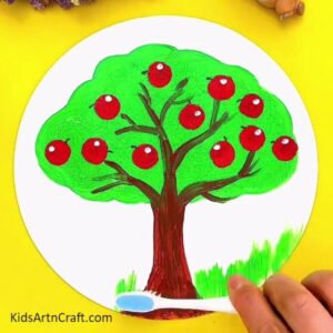 Easy Apple Tree Craft Using Paper Step-by-step Tutorial - Kids Art & Craft