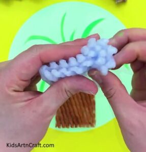 Easy Fruit Foam Net Flower Pot Artwork For Kids - Kids Art & Craft