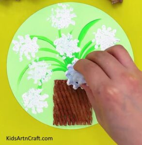 Easy Fruit Foam Net Flower Pot Artwork For Kids - Kids Art & Craft