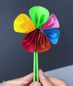 Easy Paper Flower Toy Craft Tutorial For Kids - Kids Art & Craft